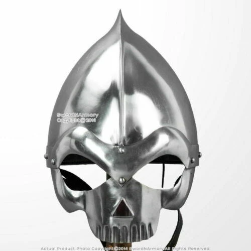 MEDIEVAL 18GA SCA LARP Knight Visor Skull Armor Helmet x-mas gift item ...