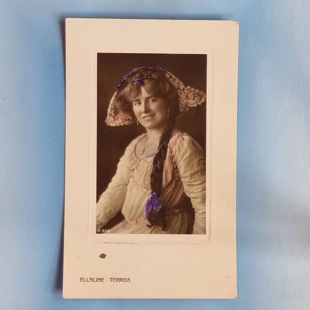 EDWARDIAN ACTRESS POSTCARD Real Photo 1907 Miss Ellaline Terriss Tinted Pose £5.95 - PicClick UK