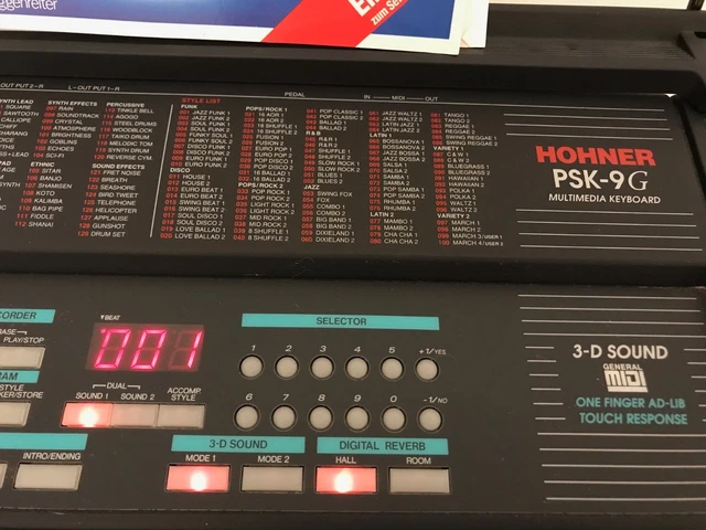 HOHNER KEYBOARD PSK 9G + inkl. Ständer und Notenständer EUR 5,69 ...