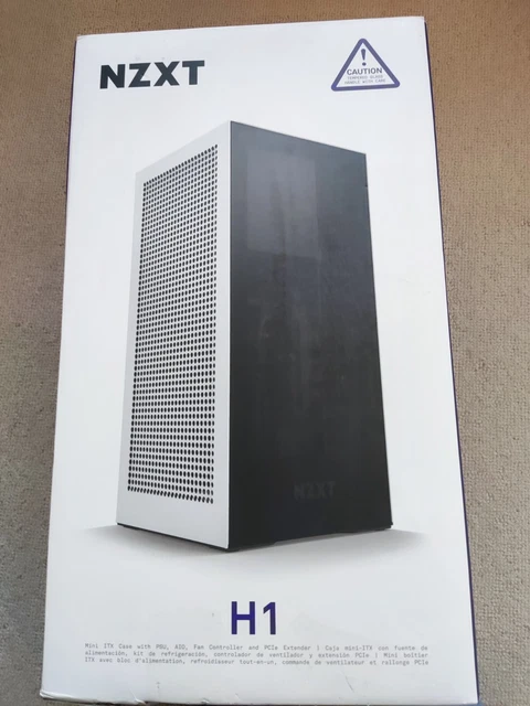 NZXT BLACK H1 V2 Mini-ITX Windowed Gaming Case with 750W PSU & AIO ...