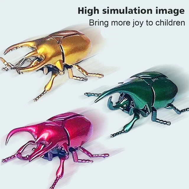 WIND-UP TOY BEETLE Creative Prankster Animated Insect Beetle Scarab ...
