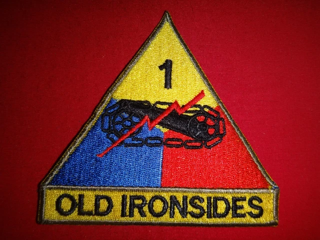 VIETNAM COLD WAR Era US Army 1st ARMORED Division OLD IRONSIDES Tab ...