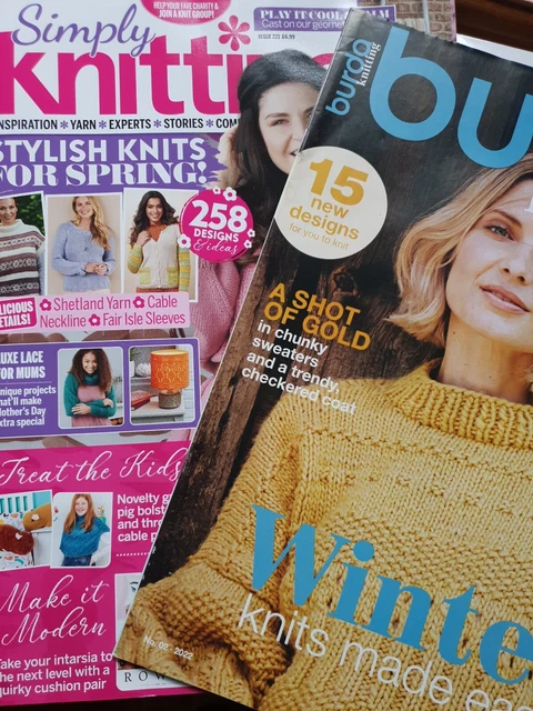 SIMPLY KNITTING MAGAZINE Issue 221 February 2022 With Burda Patterns and Ideas £2.50 - PicClick UK
