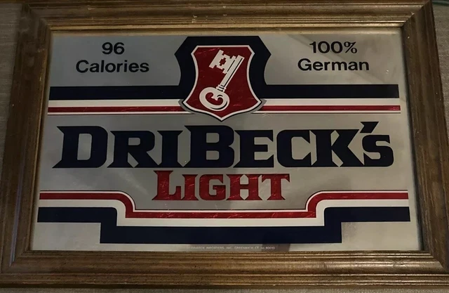 VINTAGE DRIBECK’S LIGHT Beer/Bar Sign 20” X 14 1/2” $35.00 - PicClick