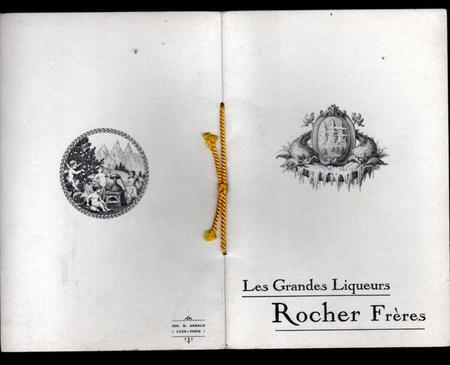 LA COTE-SAINT-ANDRE (38) DISTILLERIE , LIQUEURS "ROCHER Freres" Livret ...