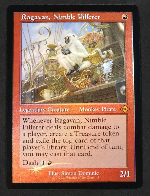 FOIL - MTG Ragavan, Agimble Pilferer (cornice retrò) #11 - Modern ...