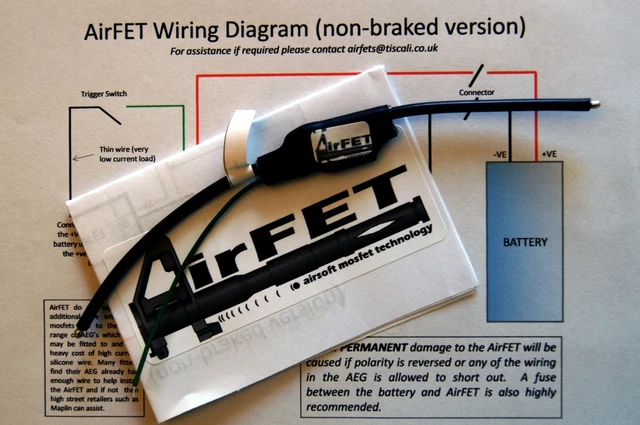 AIRFET NB (NON-BRAKED) MOSFET airsoft AEG switch EUR 11,44 - PicClick FR