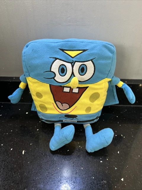 NICKELODEON SUPER HERO SpongeBob Squarepants Plush Soft Toy 2011 Rare £ ...