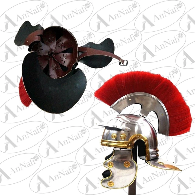 MEDIEVAL ROMAN CENTURION Armor Helmet Legionnaire Greek Knight Costume ...