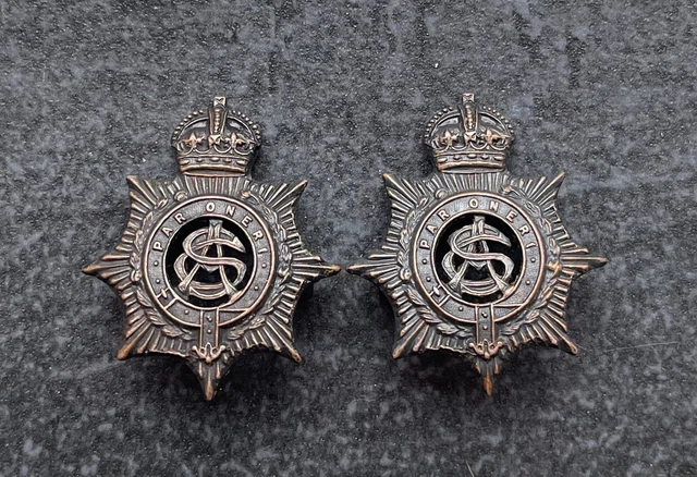 GENUINE ROYAL AUSTRALIAN Army Service Corps Collar Badges £25.00 ...