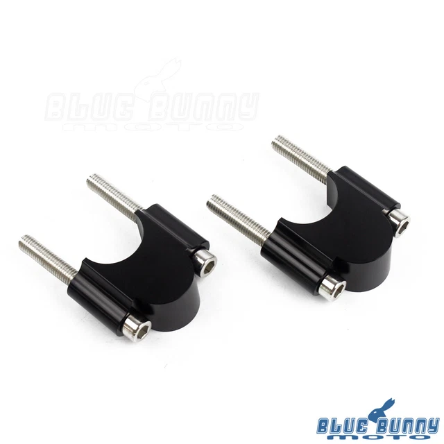 PAIR 1.2'' HEIGHT Riser Block Extension Kit For 1 1/8'' Handlebar ATV ...