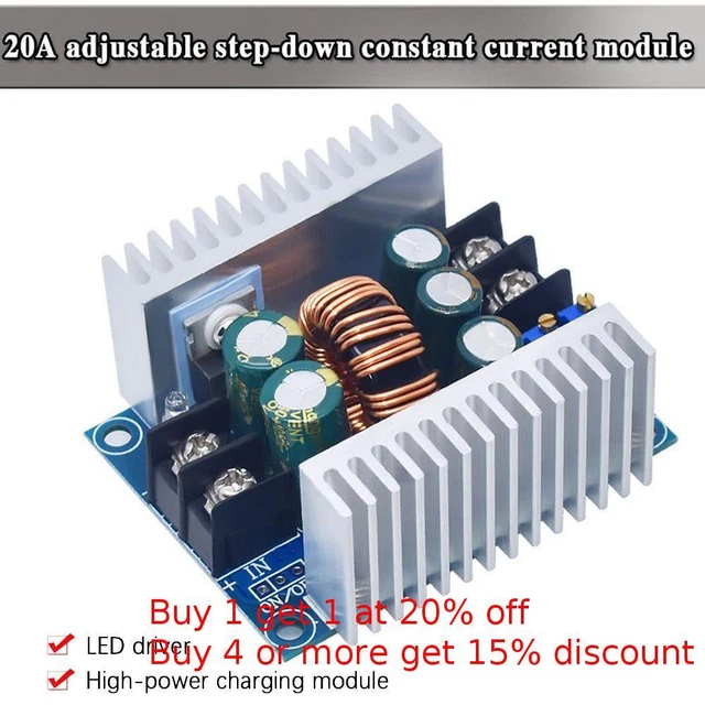 8.5-50V TO 10-60V DC-DC Step Down Module 300W 20A Step-down Buck ...