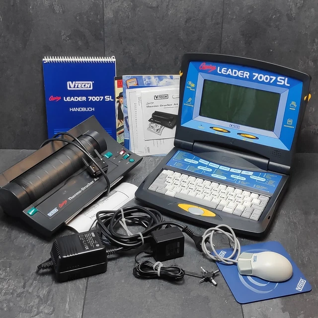 VTECH GENIUS LEADER 7007 SL Kinder Lern Computer Mit Thermo Drucker A4 ...