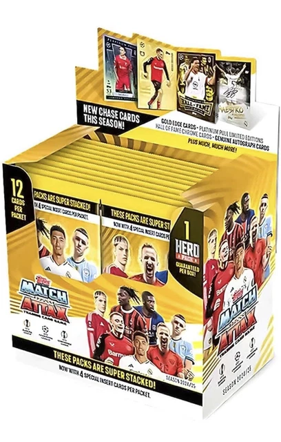 TOPPS MATCH ATTAX 2024/25 Booster Box - 24 Packs 24/25 £36.99 - PicClick UK