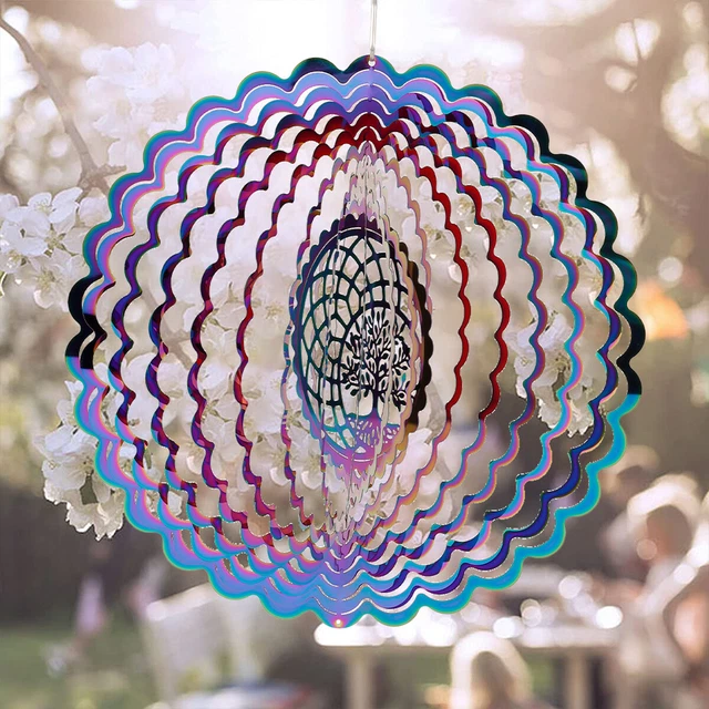 3D MIRROR WIND Spinner Wind Catcher 360° For Yard Garden Hanging ...