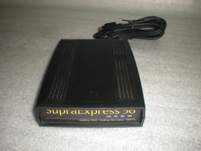 VINTAGE DIAMOND SUPRA Express 56e MAC V.42bis Fax Modem ONLY NO POWER ...