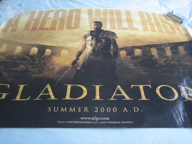 GLADIATOR ORIGINAL CINEMA Quad Poster 40x30 Inch Teaser Rare EUR 58,50 ...