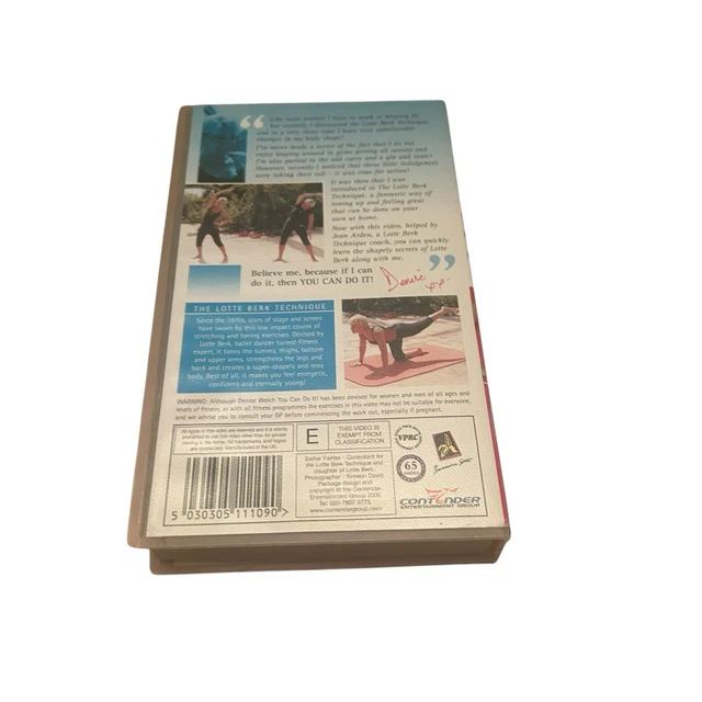 DENISE WELCH - You Can Do It! - Exercise - Workout - PAL VHS Video Tape ...