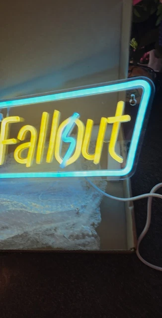 FALLOUT LED NEON Sign Powered USB Wall Decor Gaming Room £18.28 ...