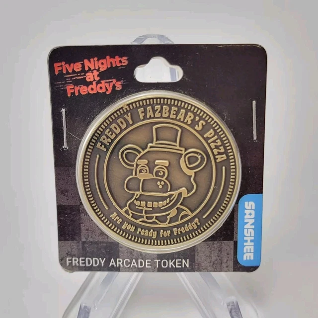 FIVE NIGHTS AT Freddy's Freddy Fazbear's Pizza 1987 Arcade Token Coin ...