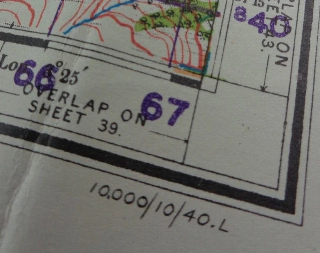 WW2 BATTLE OF BRITAIN (October 1940) map of "GRANTOWN-ON-SPEY & STRATH ...