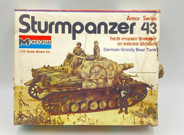 MONOGRAM 1/32 STURMPANZER 43 'German Grizzly Bear Tank' model 7506 ...