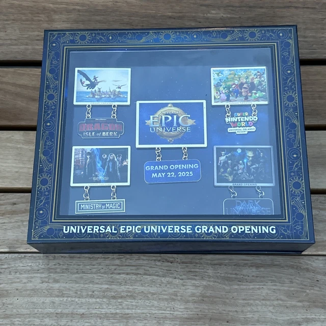 UNIVERSAL EPIC UNIVERSE Grand Opening Day 2025 Limited Edition 5 Boxed ...