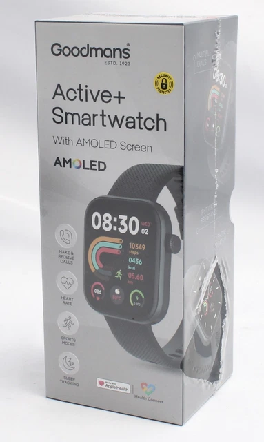 GOODMANS ACTIVE+ SMART Watch AMOLED Screen (New) £19.95 - PicClick UK