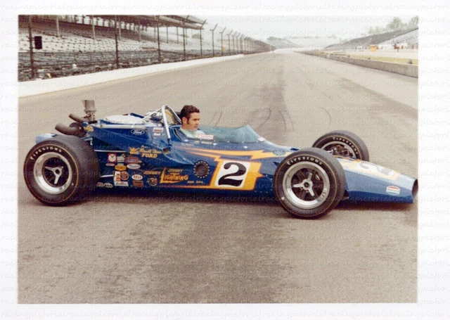 AUTHENTIC AL UNSER Johnny Lightning Racing Pictorial Magazine 3.5x5 ...