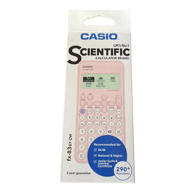 CASIO FX-83GT CW Pink ClassWiz Scientific Calculator New £13.49 ...