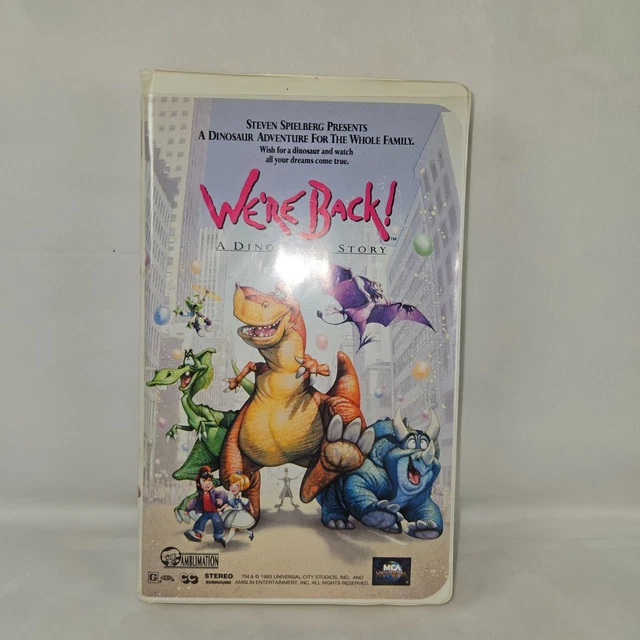 WERE BACK A Dinosaurs Story (VHS, 1994, Clamshell) Good Condition ...