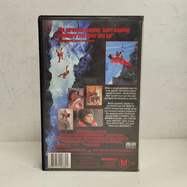 VERTICAL LIMIT - Big Box Ex Rental - VHS Tape £13.34 - PicClick UK