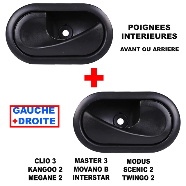 POIGNÉE DE PORTE interieure equivalent à 8200028486 8200491984 ...