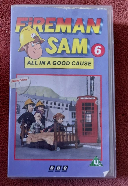 ORIGINAL 1991 AUTHENTIC BBC Fireman Sam 6 : All In A Good Cause Vol 6 ...