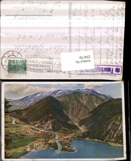 254170,EBENSEE TOTALE M. d. Seilschwebebahn Seilbahn am Feuerkogel EUR 2,50 - PicClick IT