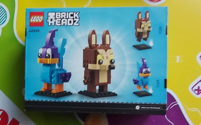LEGO 40559 BRICKHEADZ Looney Tunes Road Runner Wile E Coyote Building ...