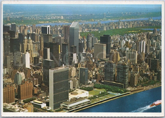 NEW YORK CITY United Nations Vintage Postcard Aerial USA £5.85 ...