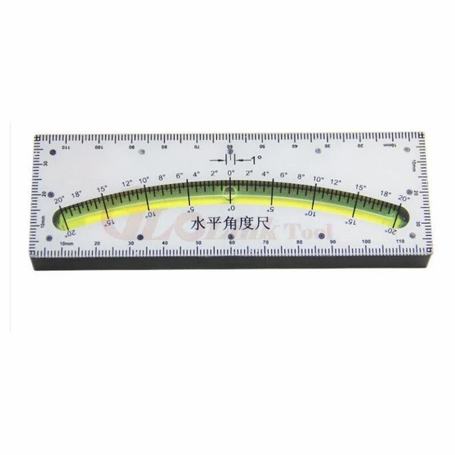 PORTABLE SPIRIT T-BUBBLE Level High-Precision Horizontal Angle Ruler ...