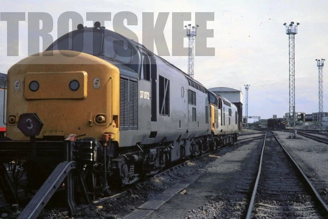 35MM SLIDE BR British Railways Diesel Loco Class 37 37072 c1990 ...
