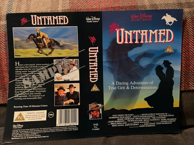 THE UNTAMED WALT Disney Vhs Promo Sleeve Only $12.21 - PicClick AU