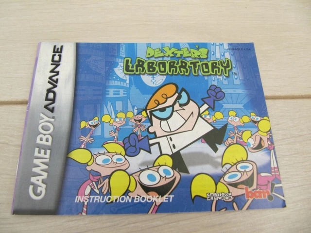 NOTICE DU JEU Dexter's Laboratory pour Nintendo Game Boy Advance EUR 2 ...