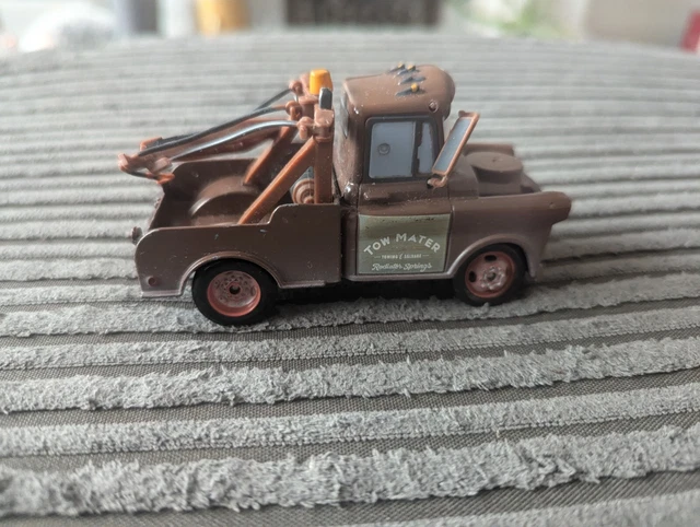 DISNEY PIXAR CARS Mater Brown Tow Truck Toy Car Mattel 3.5 (Hbox2) £5. ...