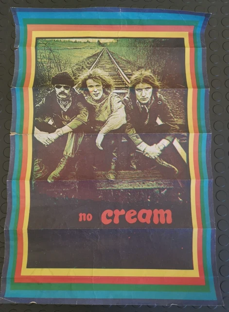 ERIC CLAPTON CREAM Farewell Poster Original Extremely Rare Vintage 1968 ...