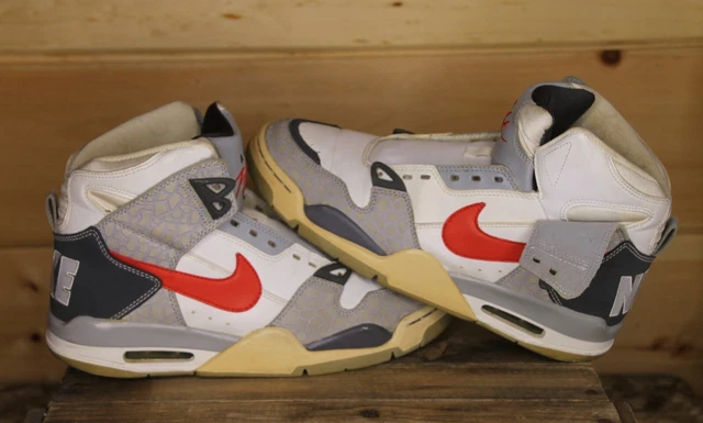 NIKE AIR FLIGHT Condor High White Chilling Red Grey 366574-161 US Size ...