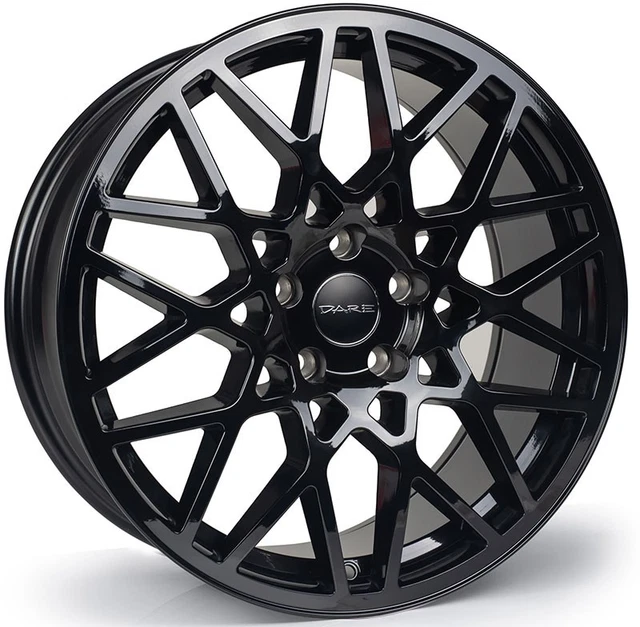 ALLOY WHEELS 18& Dare LG2 Black Gloss For VW Golf Plus 05-09 £639.00 ...