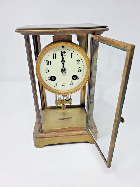 ANTIQUE MEDAILLE D'ARGENT French Clock mark 1889 Brass £259.16 ...