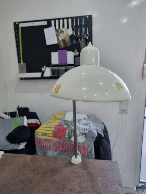 KAISER IDELL 6740 Klemmleuchte Weiß Schwanenhals Bauhaus Retro-Design ...