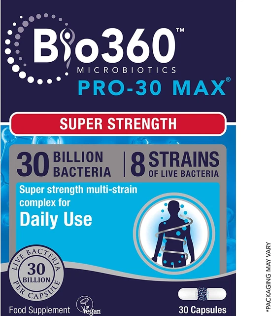 BIO360 PRO-30 MAX (30 Billion Bacteria), from , 30 Capsul £13.63 ...