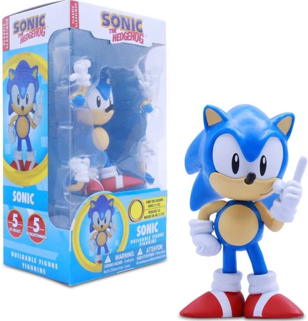 SONIC THE HEDGEHOG Classic Retro Sonic Buildable Figure by Just Toys £ ...