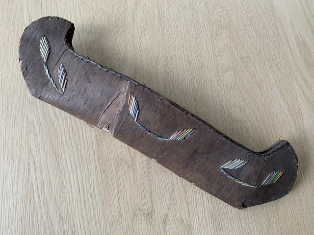 ETHNOGRAPHIC ANTIQUE NATIVE NORTH AMERICAN CANADIAN / INUIT ? Canoe ...